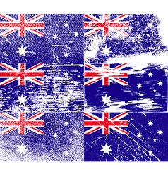 Retro australia flag postage stamp Royalty Free Vector Image