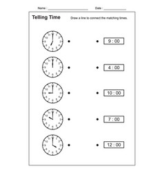 Learning time clock set Royalty Free Vector Image
