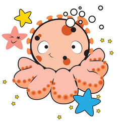 Pirate octopus Royalty Free Vector Image - VectorStock