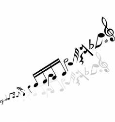 Music notes musical design element isolated Vector Image