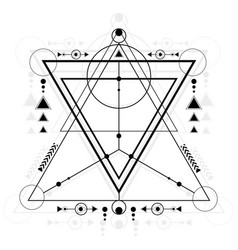 Buddhism sacred geometry design Royalty Free Vector Image