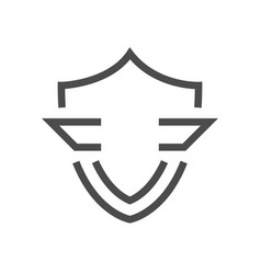 Military icon on white background armed symbol Vector Image