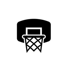 Basketball ring with net Royalty Free Vector Image