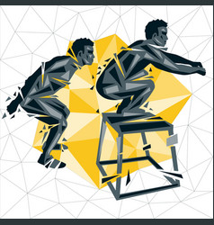 Cross training emblem Royalty Free Vector Image