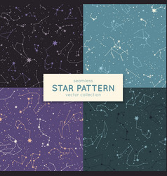 Northern hemisphere star map Royalty Free Vector Image