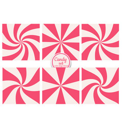 Sweets collection caramel and chocolate wrapped Vector Image