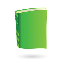 A green open book Royalty Free Vector Image - VectorStock