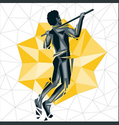 Cross training emblem Royalty Free Vector Image