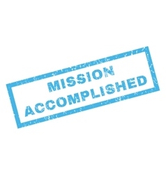 Mission accomplished rubber stamp Royalty Free Vector Image