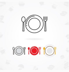 Place setting Royalty Free Vector Image - VectorStock