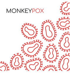 Monkeypox virus infographics of transmission Vector Image