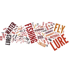 Fly fishing lure Royalty Free Vector Image - VectorStock