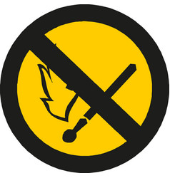 Fire alarm emergency signs and symbols Royalty Free Vector