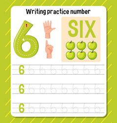 Count cut and paste maths worksheet for children Vector Image