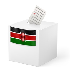 Kenyan flag wavy abstract background Royalty Free Vector