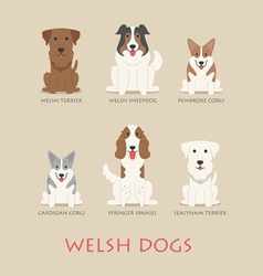 Dogs set vector by Reinekke - Image #1320664 - VectorStock