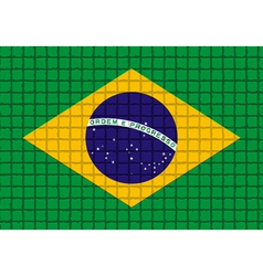 Neon brazil flag Royalty Free Vector Image - VectorStock
