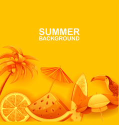 Summer time poster wallpaper for fun party Vector Image
