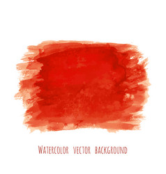 Red paint smudge texture on white background Vector Image