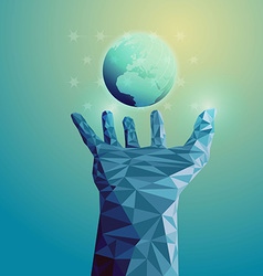 Futuristic hand Royalty Free Vector Image - VectorStock