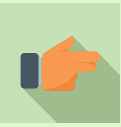 Kid hand icon flat style Royalty Free Vector Image