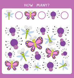 Educational math game for kids Royalty Free Vector Image