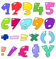 Number blocks Royalty Free Vector Image - VectorStock