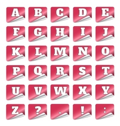 Alphabet colorful letters set Royalty Free Vector Image