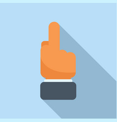 Kid hand icon flat style Royalty Free Vector Image