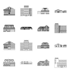 Heritage mansion building Royalty Free Vector Image