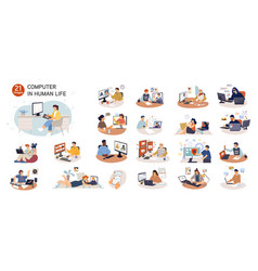 Recruitment of people composition Royalty Free Vector Image