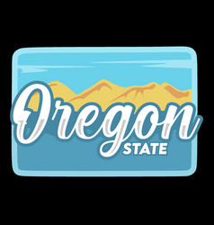 Midland oregon with beautiful views Royalty Free Vector