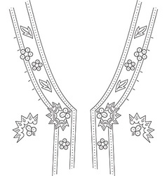 Fashion neck print Royalty Free Vector Image - VectorStock