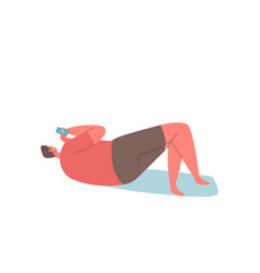 Hand holding mobile phone in vertical position Vector Image