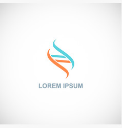 Abstract dna strand as green grass Royalty Free Vector Image