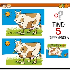 Educational differences task Royalty Free Vector Image