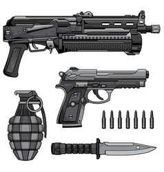 Army weapon logo Royalty Free Vector Image - VectorStock