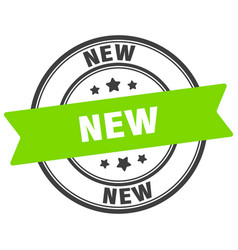 New stamp label on transparent background Vector Image