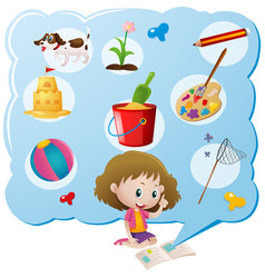 Boy and girl holding giant pencil Royalty Free Vector Image