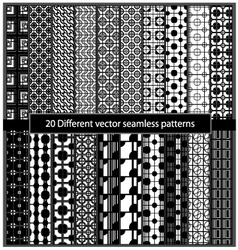 Seamless geometric patterns Royalty Free Vector Image