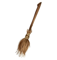Old broom Royalty Free Vector Image - VectorStock