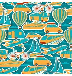 Heart is pink and turquoise seamless pattern Vector Image