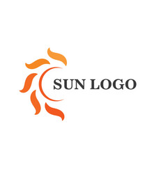 Sun spiral logo Royalty Free Vector Image - VectorStock