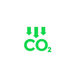 Co2 neutral icon set carbon gas emission Vector Image