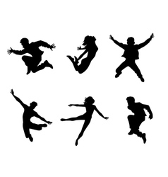 Canyoning silhouette Royalty Free Vector Image