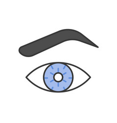 Child with autism avoiding eye contact flat Vector Image