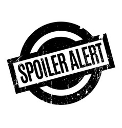 Spoiler alert grunge rubber stamp Royalty Free Vector Image
