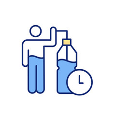 Daily water tracker Royalty Free Vector Image - VectorStock