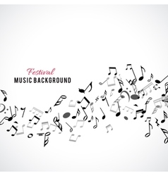 Abstract music flowers set Royalty Free Vector Image