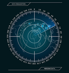 Blue and orange infographics Royalty Free Vector Image